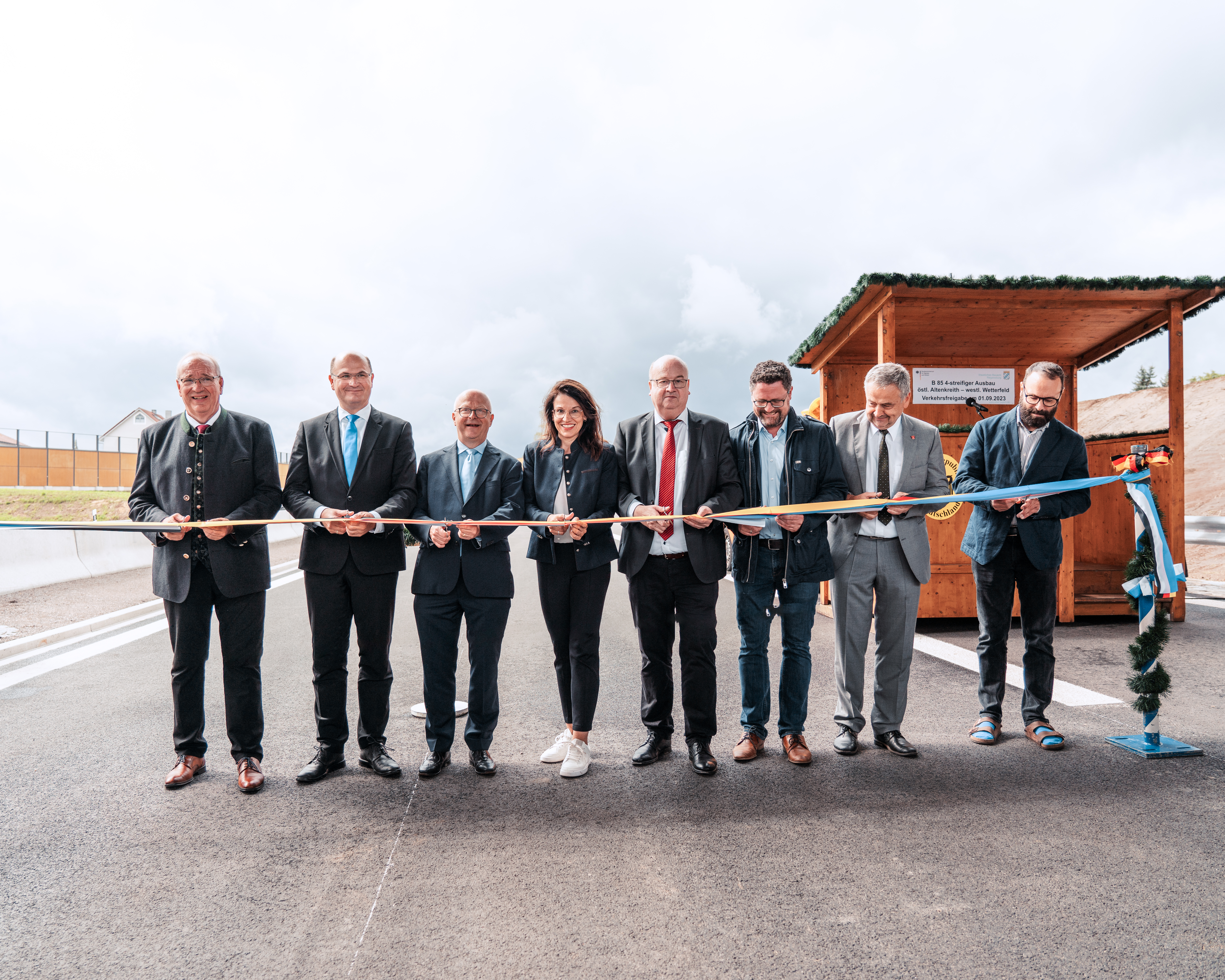 Feierliche Eröffnung der B85 bei Roding | Josef Rädlinger Bau